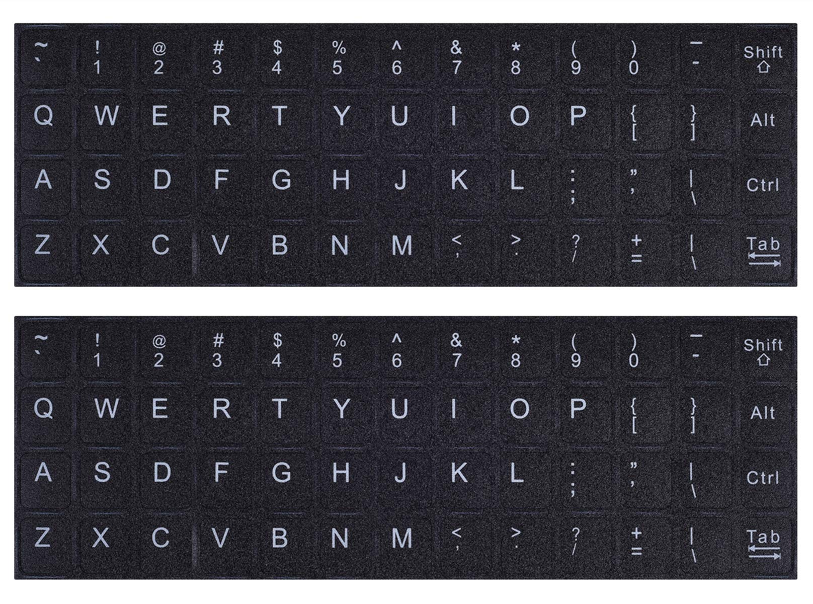 2PCS English Keyboard Stickers, Universal Keyboard Letters Replacement ...