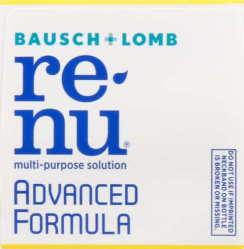 Renu Contact Lens Solution Multipurpose Disinfectant, Advanced Formula ...